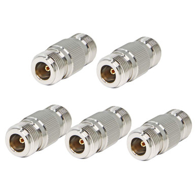 N Barrel Connector, 5-Pack N Female to Female Coax Coupler Adapter Jack ...