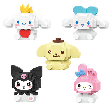 Kawaii Anime Micro Building Blocks 3D Puzzles Mini Cartoon Figures ...