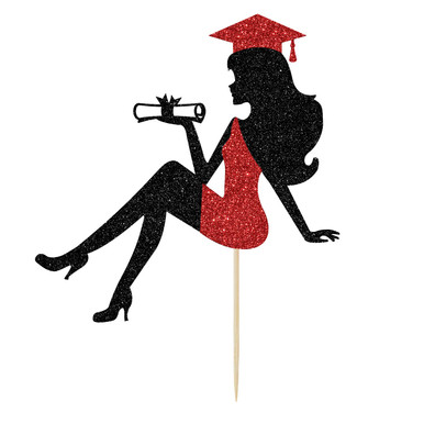 Unoggsor Graduation Cake Topper 2022, Graduation Girl Cake Topper ...