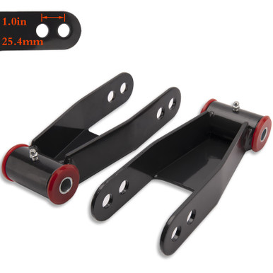 2" Rear Drop Lowering Shackle - 2 Inch Drop Shackles for Silverado 1500 ...