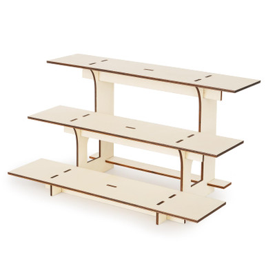 Flenpptly Retail Display Shelves Display Stand Retail Table Wooden 3 ...