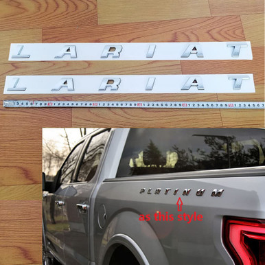 2pack Lariat Side Fender Emblems Letter Lariat Badge 3D Logo Compatible ...