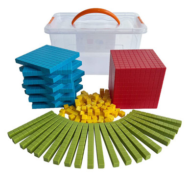 Kghios Base Ten Blocks Set - 131 PCS Base 10 Blocks Set with Game Mat ...