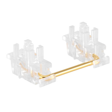 DUROCK Transparent Clear Plate Mount Stabilizer, 2U 6.25U 7U Gold ...