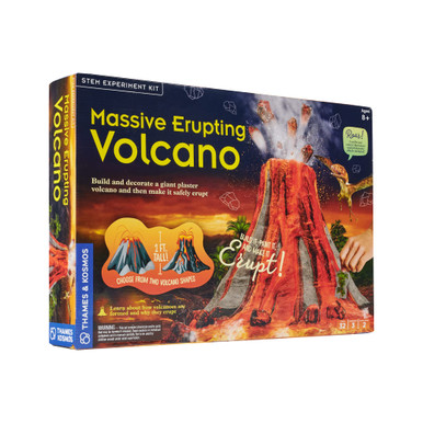 Thames & Kosmos Massive Erupting Volcano STEM Kit | DIY Giant Volcano ...