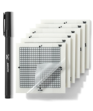 Mr. Pen- Transparent Graph Paper Sticky Notes, 6 Pads, 3x3 Inch, Graph ...