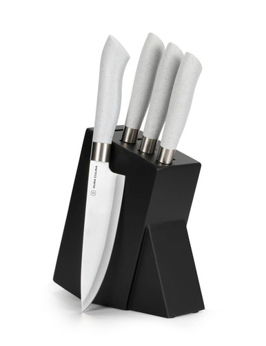 Dura Living Eco-Cut 5-Piece Knife Block Set - High Carbon Stainless ...