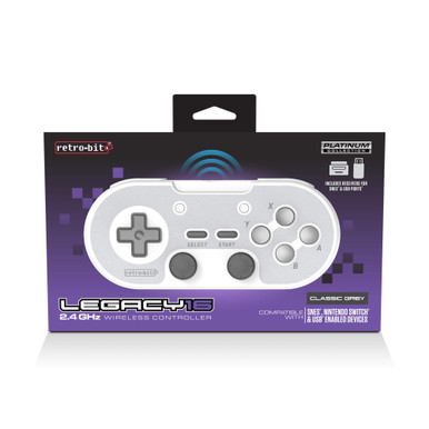 Retro-Bit Legacy 16 Wireless 2.4GHz Controller for SNES, Switch, PC ...
