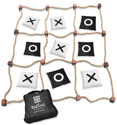 SWOOC Games - Giant Tic Tac Toe Outdoor Game | 3ft x 3ft | Instant ...