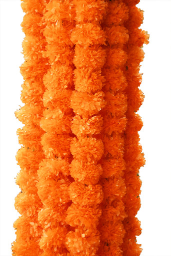 KNPSeller Artificial Marigold Flower Garlands. Flowers for Indian ...