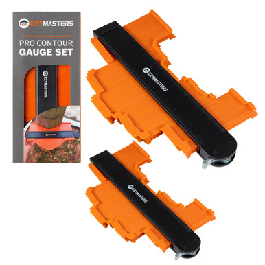 Ezy Masters - 2 Pcs Pro Contour Gauge Profile Tool Set 10" & 5" Contour ...