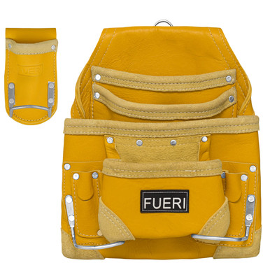 FUERI Professional 10 Pocket Carpenter Tool Pouch Framers Bag | Heavy ...