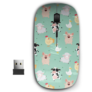 2.4G Ergonomic Portable USB Wireless Mouse for PC, Laptop, Computer ...