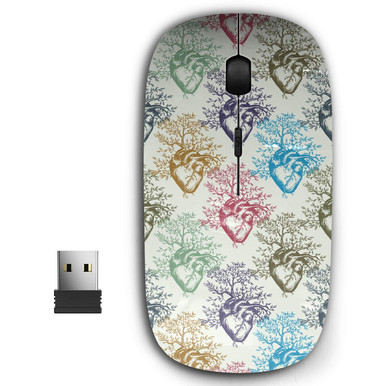 2.4G Ergonomic Portable USB Wireless Mouse for PC, Laptop, Computer ...
