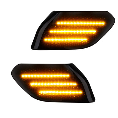 NDRUSH LED Fender Side Markers Front Amber Side Marker Light Compatible ...