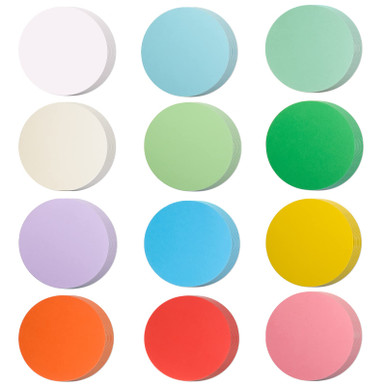 144 Pieces Round Cutouts Paper Large Circles 6 Inch Assorted Color ...
