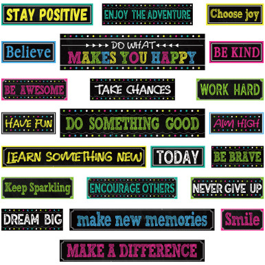 22 Pieces Motivational Gallery Bulletin Board Decorations, Confetti ...