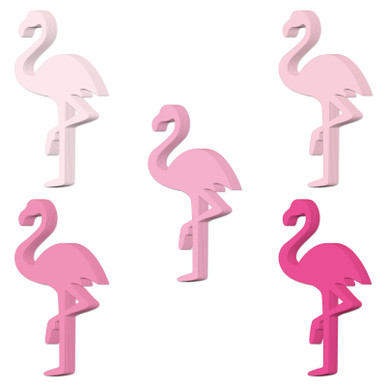 AnyDesign Flamingo Cutouts 45Pcs Pink Flamingo Shape Cut Outs Gradient ...