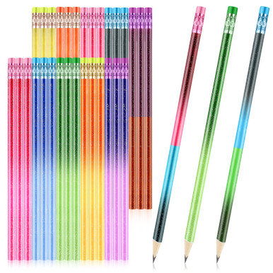 30 Pcs Color Changing Mood Pencil with Eraser Metallic Glitter Pencil ...