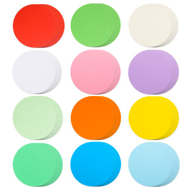 240 Pcs 5.9 In Round Cutouts Paper Circles Assorted Color Paper Round ...