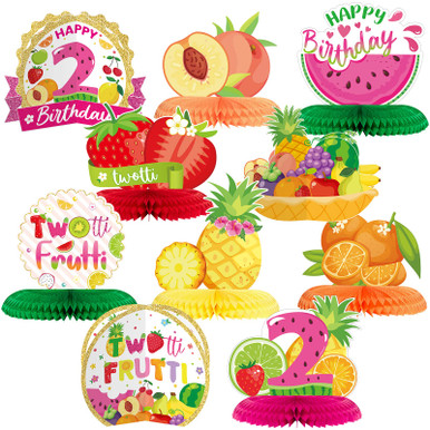 10 Pieces Twotti Fruit Honeycomb Centerpieces Hawaiian Summer Fruit ...