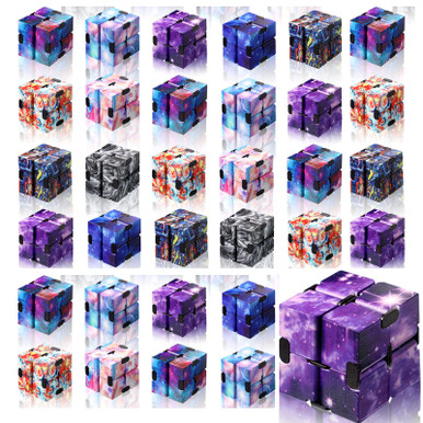 36 Pcs Infinity Cube Sensory Fidget Toy Handheld Infinite Cube Flipping ...