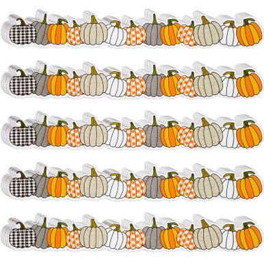 40 Pieces Pumpkin Bulletin Board Borders Fall Bulletin Border ...