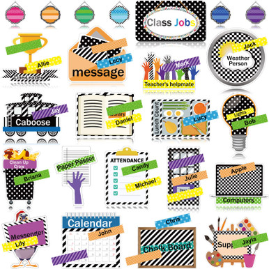74 Pieces Classroom Job Bulletin Board Set Classroom Helper Job Chart ...