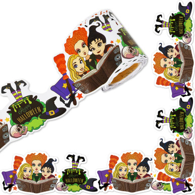 AnyDesign 32.8Ft Halloween Bulletin Board Borders Hocus Pocus Die Cut ...