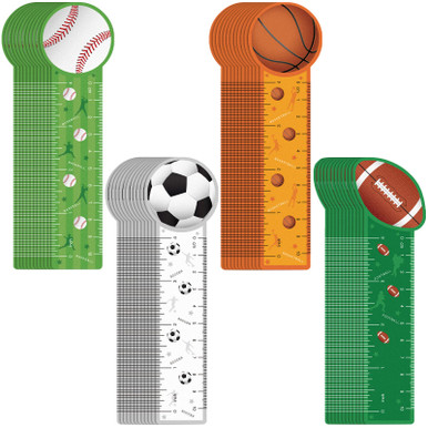 Cute Bookmarks Ruler for Kids Sports Themed Cute Bookmarks Reading ...