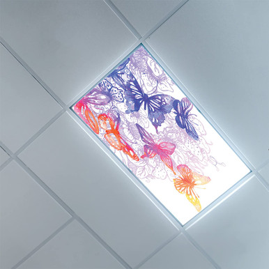 Fluorescent Light Covers for Ceiling Light Diffuser Panels-Watercolor ...
