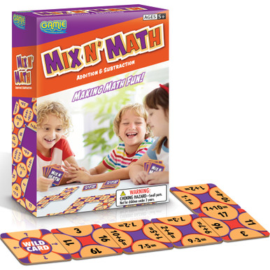 Mix N' Math Card Game for Kids - 130 Cards - Includes Problems ...
