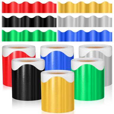 HOBBY HORSE 6 Rolls 196.8 Feet Shine Metal Bulletin Board Border ...