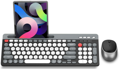 Wireless Keyboard and Mouse LORERAN Ergonomic Bt-24/Wireless ...