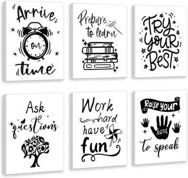 HPNIUB Classroom Wall Decor, Bulletin Board Posters for Classroom ...