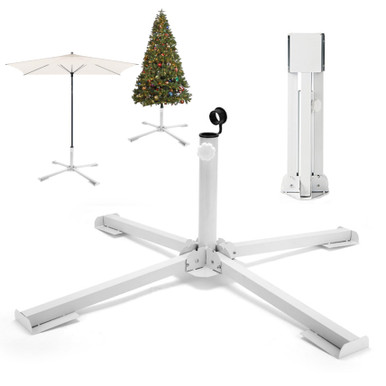 BUJIATANG Patio Sun Umbrella Stand Foldable Parasol Base Heavy Duty ...