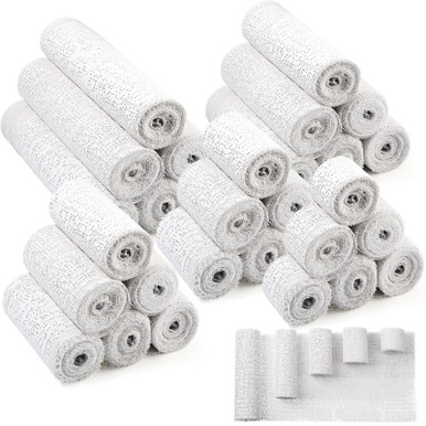 30 Pcs Plaster Cloth Rolls White Plaster Cloth Gauze Bandages Rolls ...