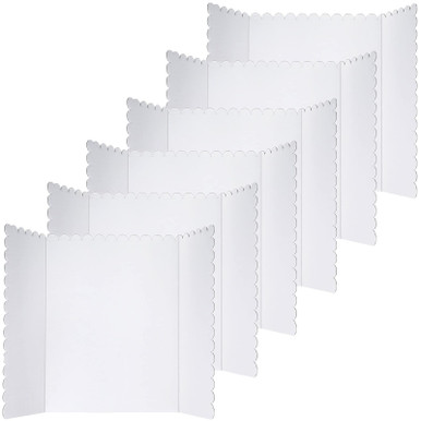 Kosiz 6 Pcs Tri Fold Presentation Board Portable Trifold Display ...