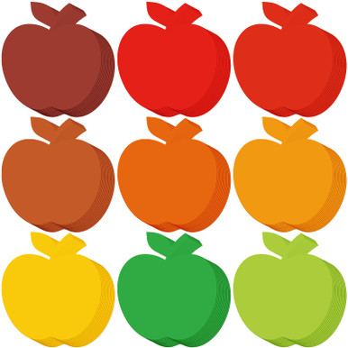 108 Pcs Apple Cutouts Fall Classroom Bulletin Board Decor Assorted ...