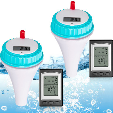 Hoteam Pool Thermometers Digital, Wireless Pool Thermometer Floating ...