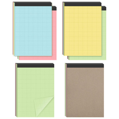 Ctosree 300 Sheets 8.5 x 11 Quadrille Pads 10 Squares Per Graph Paper ...