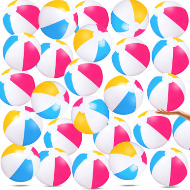 Talltalk 80 Pack 12 Inch Inflatable Beach Balls Bulk for Kids Summer ...