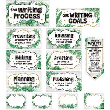 Tatuo 45 Pcs Writing Process Bulletin Board Decorations Set Farmhouse ...