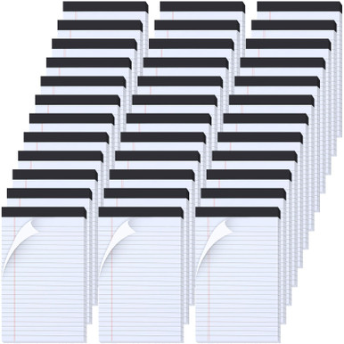 Ctosree 36 Pcs Legal Pad with Perforated Top, 5x8 Small Notepads ...