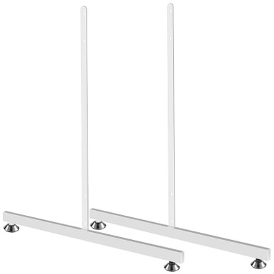 Oudain Set of 2 Wire Grid Display Legs T Shaped Wire Wall Grid Support ...