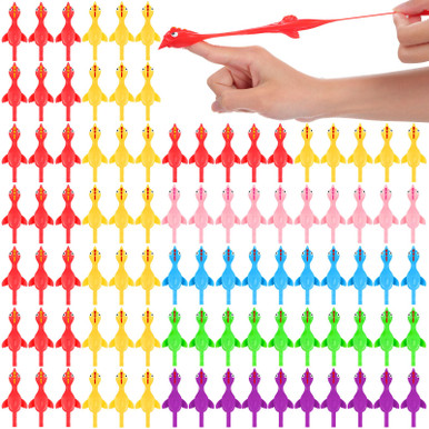 Poen 400 Pieces Slingshot Chicken Catapult Toy Flying Chicken Toy ...
