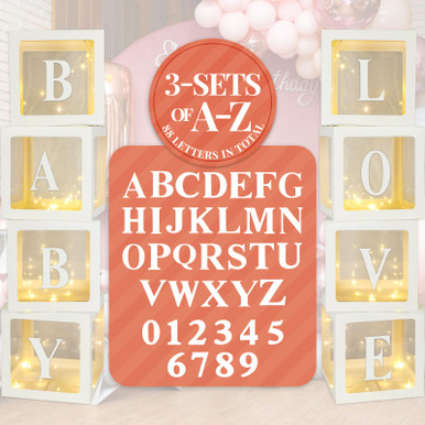 Balloon Box for Baby Shower Decorations Transparent Balloon Boxes Party ...