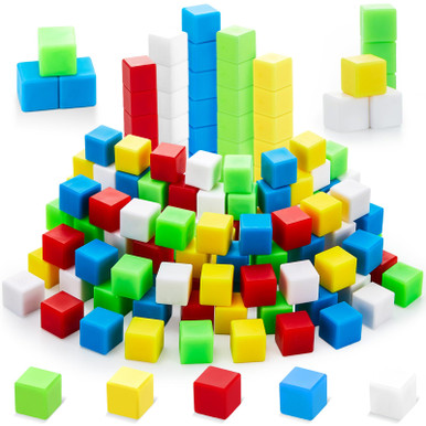 Wettarn 2000 Pieces Plastic Counting Cubes Small Centimeter Cubes ...