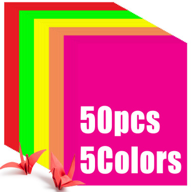 Tenceur 50 Pieces Neon Poster Board 11" x 14" Neon Cardstock Neon ...