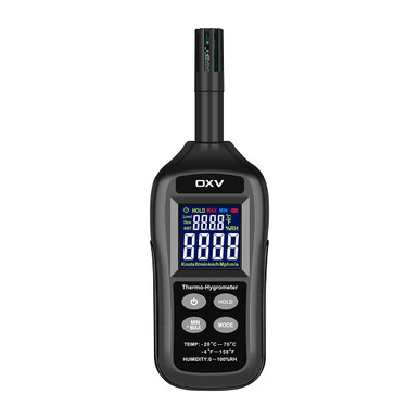 OXV Thermo-Hygrometer Digital Temperature Humidity Meter, Professional ...